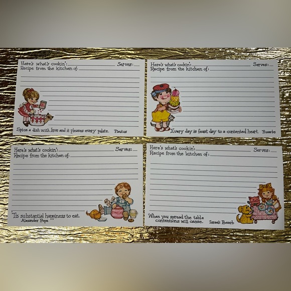 current ink | Office | Recipe Cards Collectible Vintage Heres Whats ...